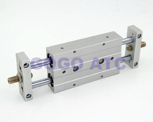 China Biaxial Double Rod Compact Air Cylinders Sliding Table Pneumatic Piston Actuator supplier