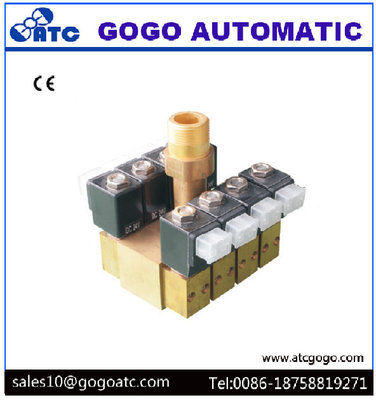 China Normally Closed Digital Water Curtain Solenoid Valve Manifolds 5.0 - 10 mm Orifice supplier